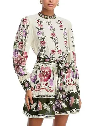 Farm Rio Rococo Mini Dress - Rococo Flo