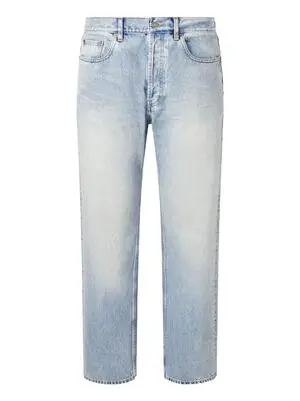 Saint Laurent Straight-leg Distressed Jeans - Blue