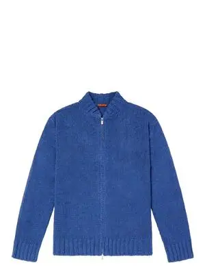 Barena Venezia Linen-blend Zip-up Cardigan - Blue
