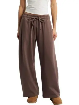 Bp. Barrel Leg Fleece Sweatpants - Brown Quartz