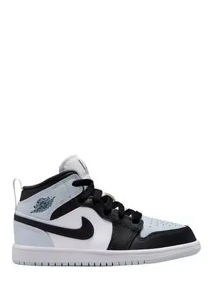 JORDAN 1 Mid Sneakers - Black/aura/squadron Blue