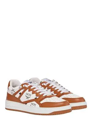 Mcm Neo Terrain Visetos Sneakers - Cognac & Offwhite