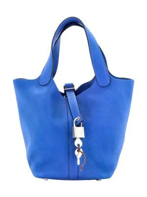 Hermès Picotin Lock Bucket Bag Pm - Blue
