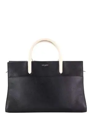 Saint Laurent Rive Gauche Cabas Small Tote Bag - Black