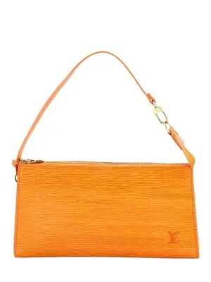 LOUIS VUITTON Pochette Accessoires Epi Leather Clutch - Orange