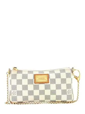 LOUIS VUITTON Milla Pochette Damier Mm Clutch - White