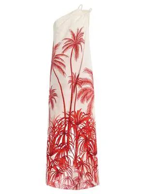 ANDRES OTALORA Andres Otalora Sin Disimulo One-Shoulder Maxi Dress