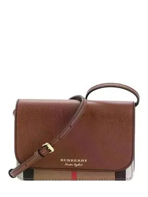 Burberry Hampshire Wallet On Chain Crossbody Bag - Brown