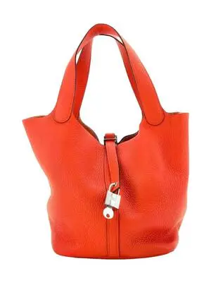 Hermès Picotin Lock Clemence Mm - Orange