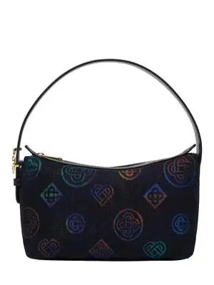 Casablanca Denim Heatmap Logo Shoulder Bag - Multicolor