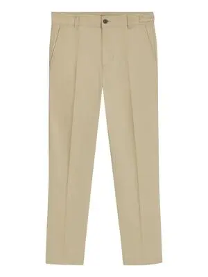 Hugo Slim-fit Chinos In Mercerised Cotton Twill - Beige
