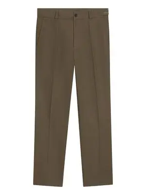 Hugo Slim-fit Chinos In Mercerised Cotton Twill - Grey