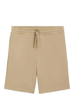 Hugo Cotton Terry Shorts With Logo Beige