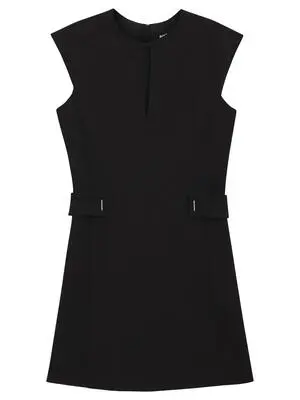 BOSS Shift Dress With Belt - Black