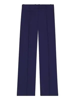 BOSS Regular-Fit Virgin-Wool Twill Trousers Dark Purple