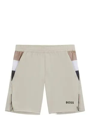 BOSS Active Tennis Shorts - Light Beige