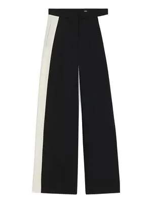 BOSS Regular-fit Trousers With Color-blocking - Black