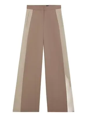 BOSS Regular-fit Trousers With Color-blocking - Light Brown
