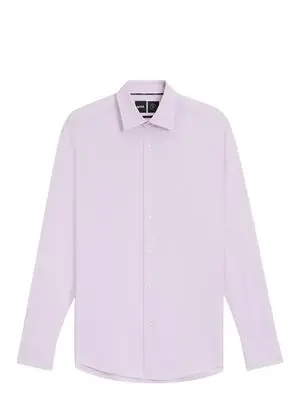 BOSS Slim-fit Shirt In Italian-made Performance-stretch Jersey - Light Pink