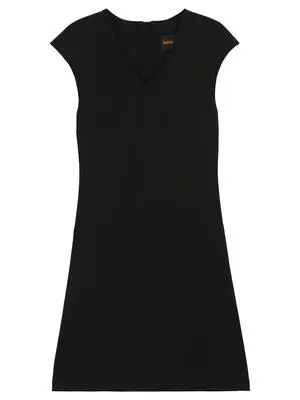 BOSS A-line Stretch Dress - Black
