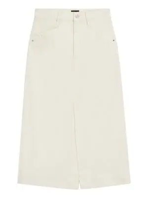 BOSS Midi-length Denim Skirt - White