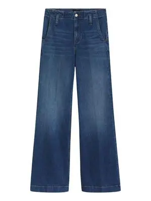 BOSS Fit-and-flare Italian Stretch Denim Jeans - Dark Blue