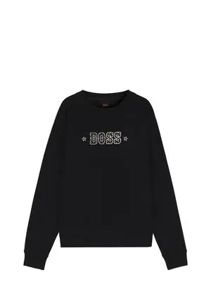 BOSS Logo-detail Sweatshirt - Black