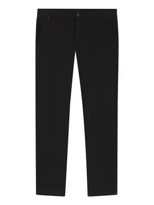 BOSS Slim-fit Stretch-cotton Gabardine Trousers - Black