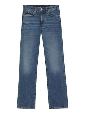 BOSS Slim-fit Straight Leg Denim Jeans - Dark Blue