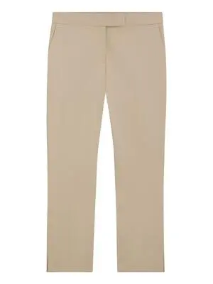BOSS Slim-fit Cropped Trousers - Light Beige