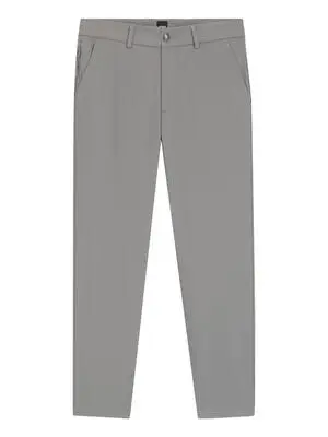 BOSS Slim-fit Cotton-blend Twill Pants - Light Grey