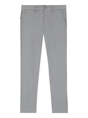 BOSS Slim-fit Cotton-blend Twill Pants - Silver