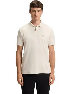 BOSS Pima-cotton Polo Shirt With Double B Monogram - Light Beige