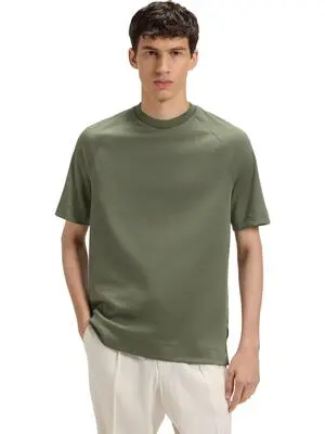 BOSS Regular-fit T-shirt In Mercerised Stretch Fabric - Green