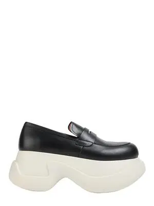Marni Leather Platform Loafers - Black