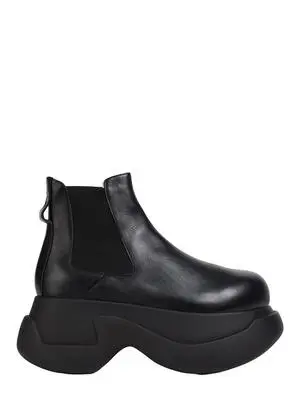 Marni Leather Platform Chelsea Boots - Black