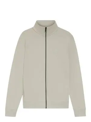 BOSS Cotton-jersey Jacket With Logo Light Beige