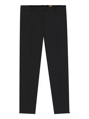BOSS Slim-fit Cropped Trousers - Black