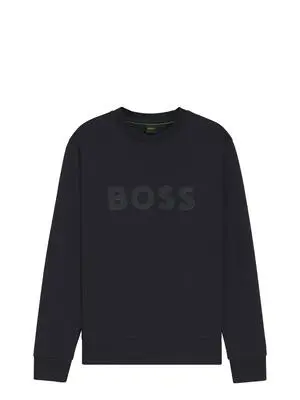 BOSS Stretch Cotton Sweatshirt - Dark Blue