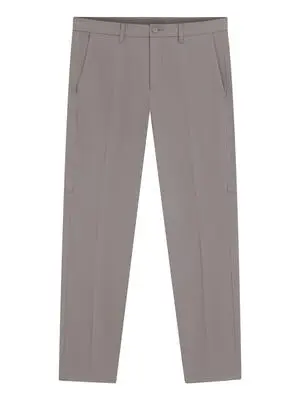BOSS Slim-fit Pants In Stretch Fabric - Light Grey