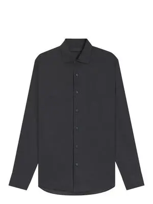BOSS Beckham X Regular-fit-shirt In Linen - Dark Blue