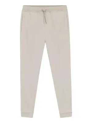 BOSS Cotton-terry Sweatpants With Logo Patch - Light Grey
