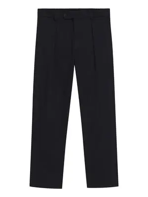 BOSS Trousers In Stretch Cotton - Dark Blue