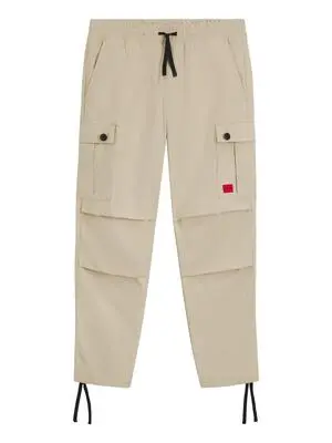 Hugo Slim-fit Ripstop Cargo Trousers - Beige