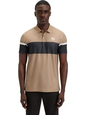 BOSS Paddy Grid-pattern Polo Shirt - Beige