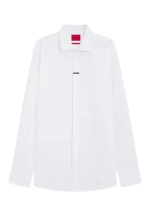 Hugo Modern-fit Shirt In Stretch Cotton - White