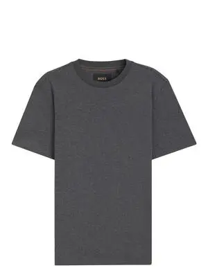 BOSS Crewneck T-shirt In Mercerized Supima Cotton Grey