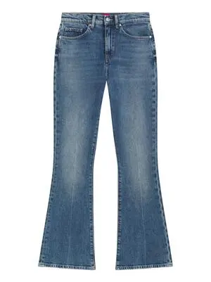 Hugo Flared-leg Skinny-fit Jeans - Turquoise