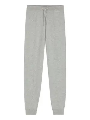 BOSS Cashmere Tracksuit Bottoms - Light Grey
