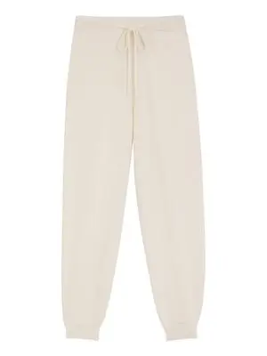 BOSS Cashmere Tracksuit Bottoms - White